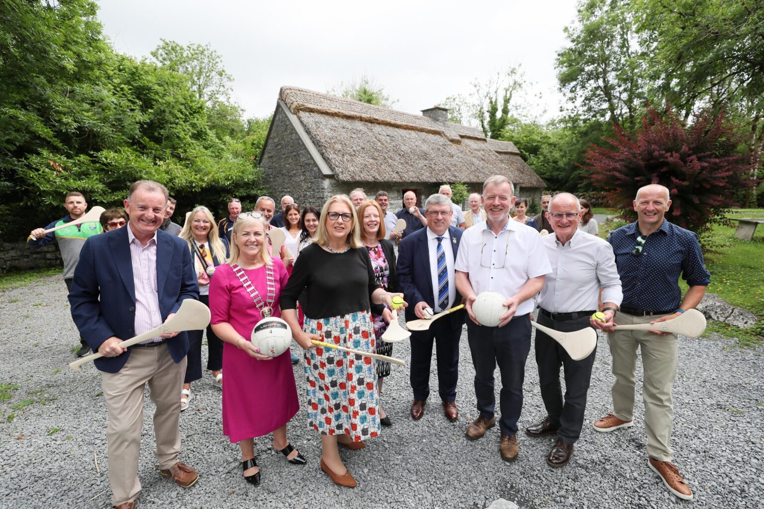 Bronze bust of Michael Cusack unveiled in Carron by McAleese - Clare Echo