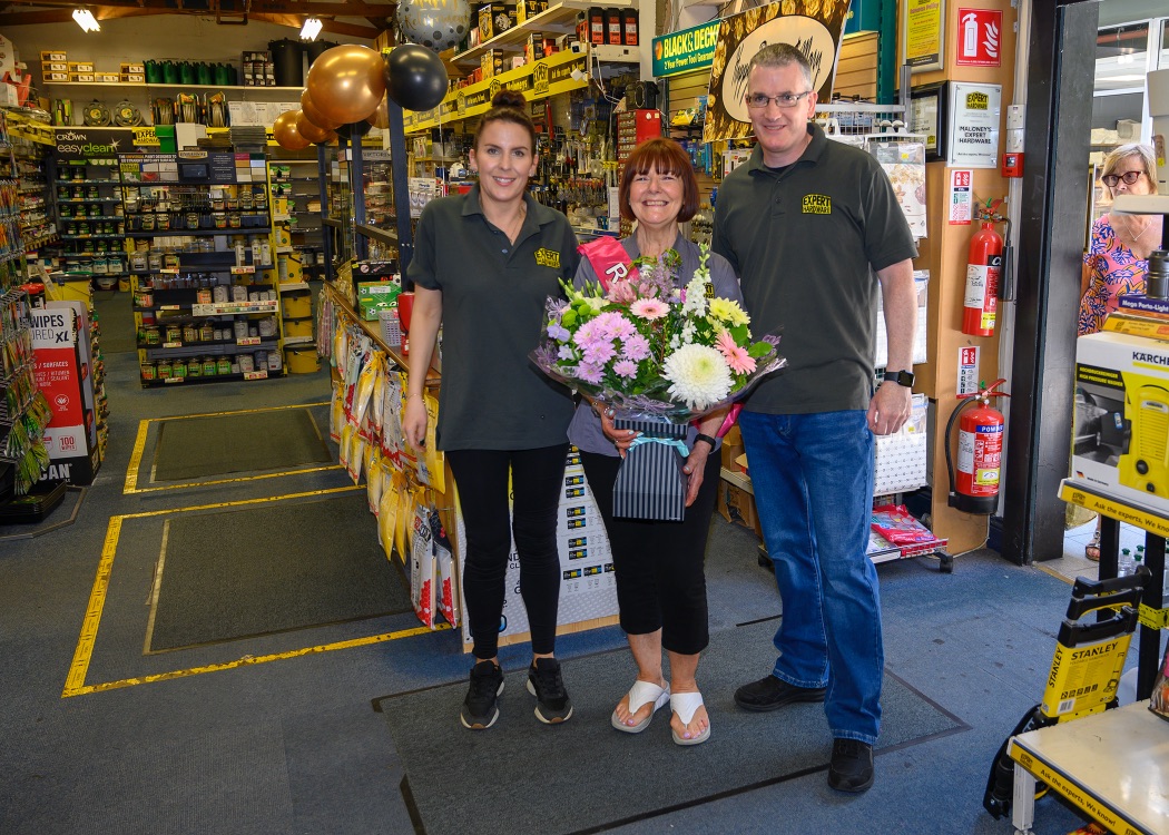 Maloney Hardware extend warm congratulations to Mary marking her ...
