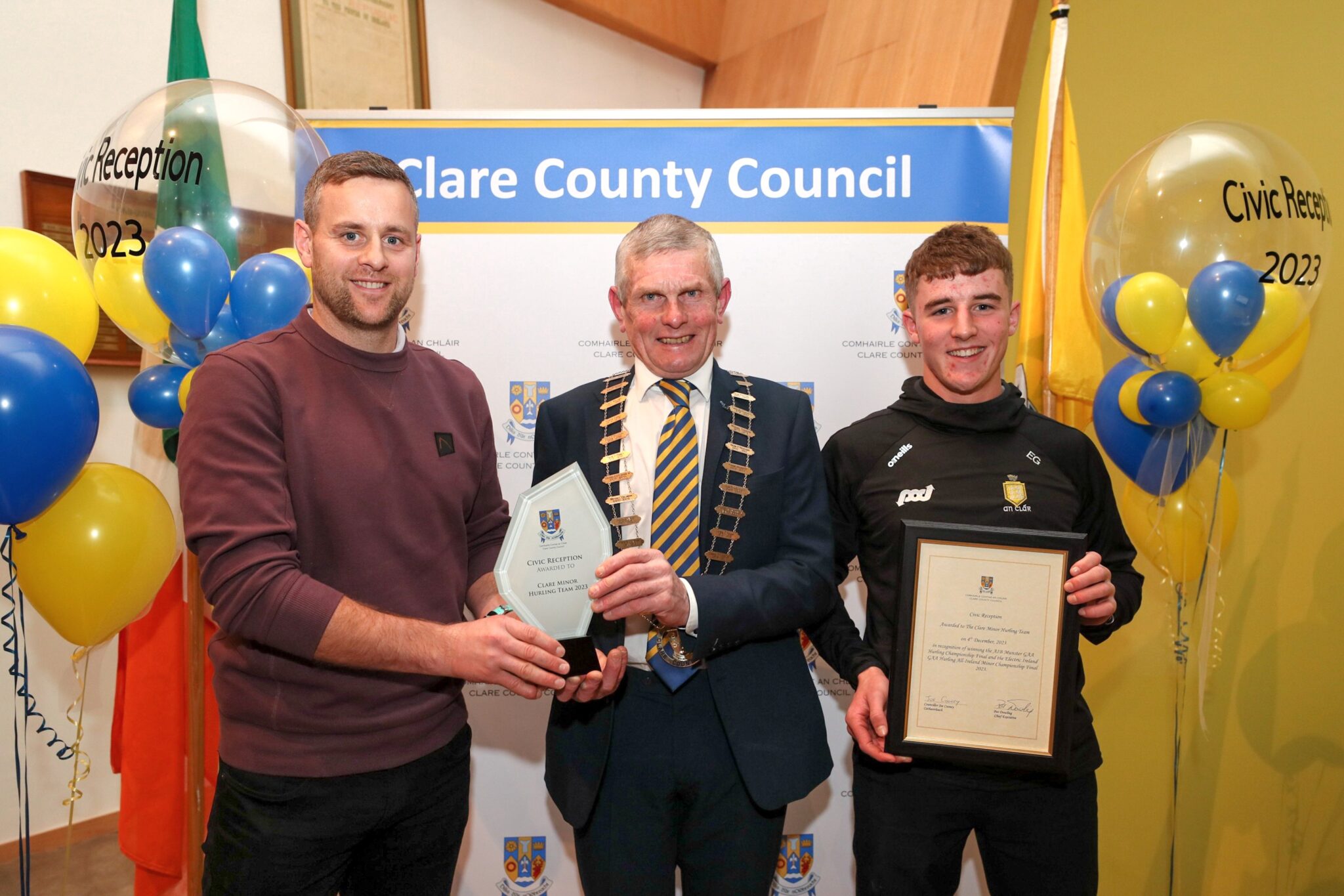 Civic reception bestowed on All-Ireland winning Clare minor hurling ...