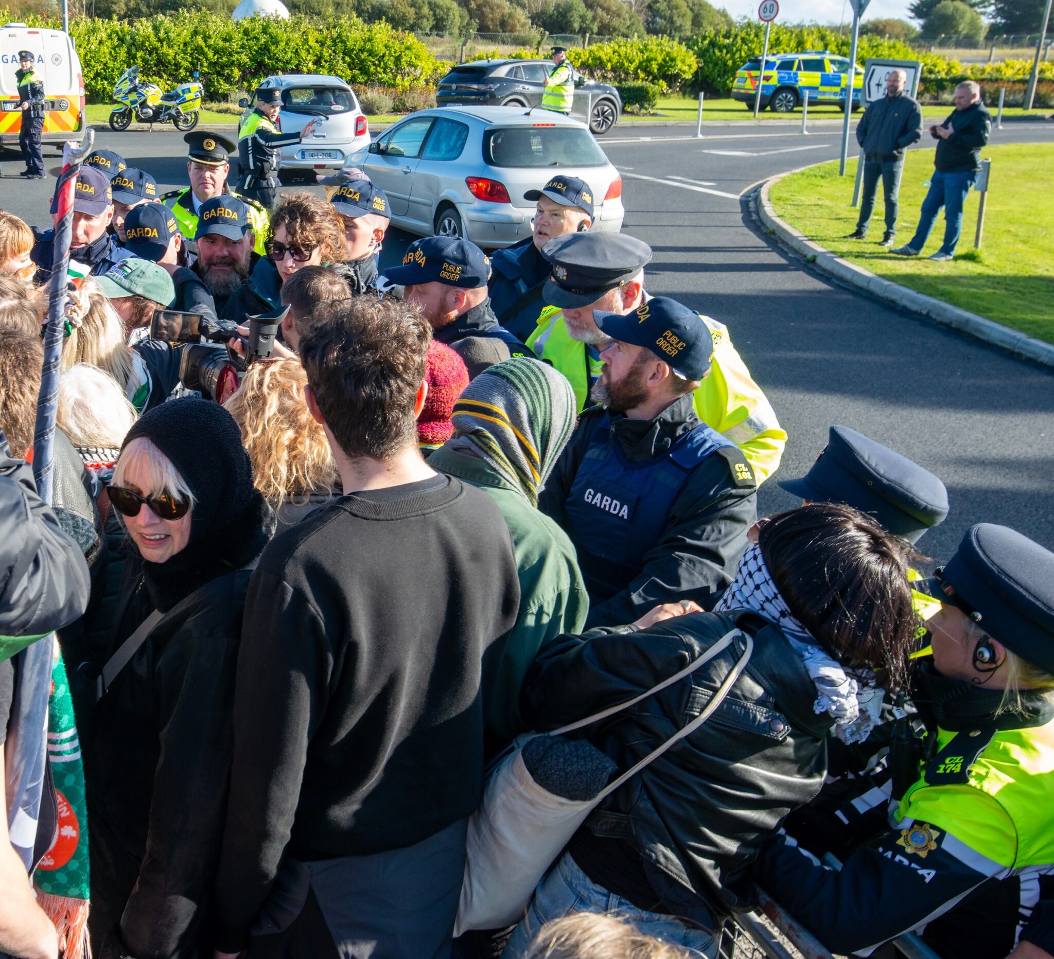 Eight people arrested during Shannon Airport protest - Clare Echo